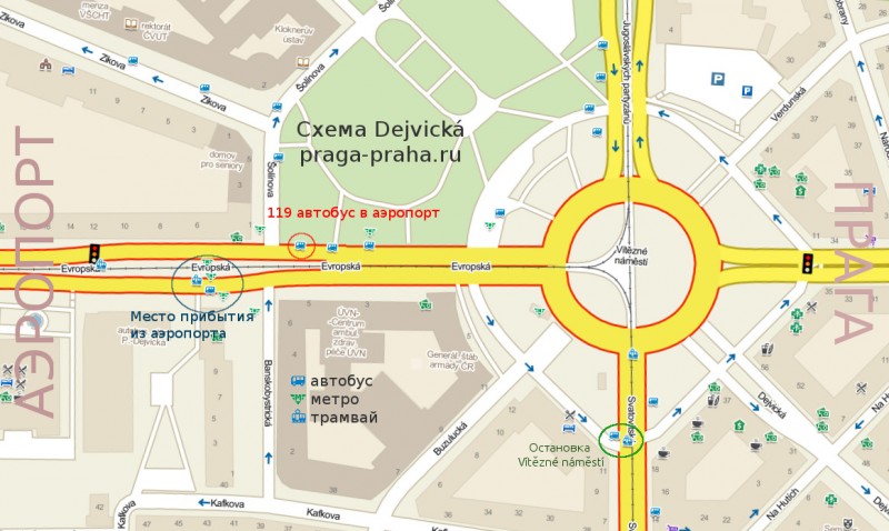 Развязка Dejvická - не работает по прямому назначению